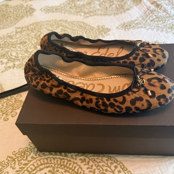 Sam Edelman | Shoes | Sam Edelman Leopard Print New Flats Size 8 | Poshmark